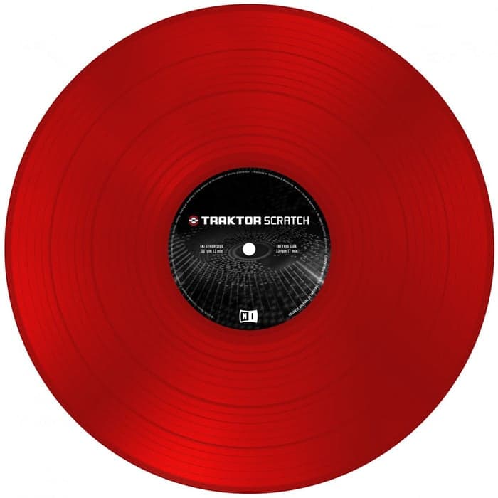 Traktor Scratch Control Vinyl mk2 - Red - DJ City