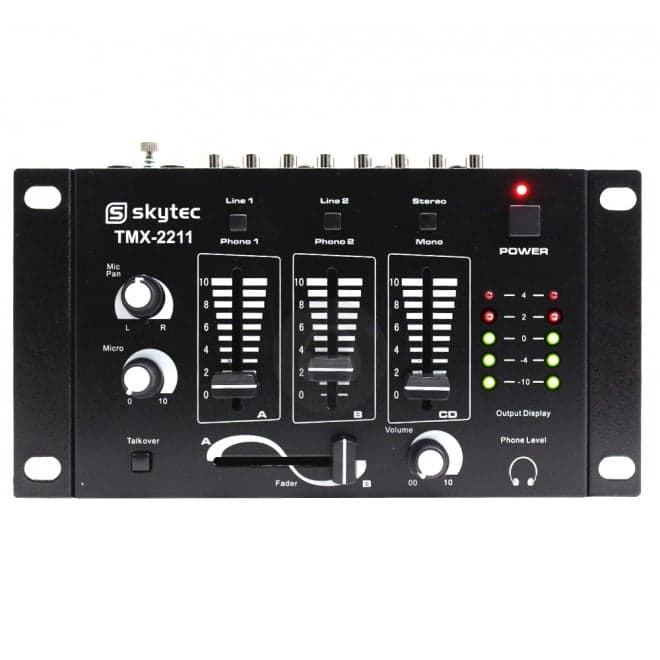 Skytec STM-2211B DJ Mixer 3 Channel
