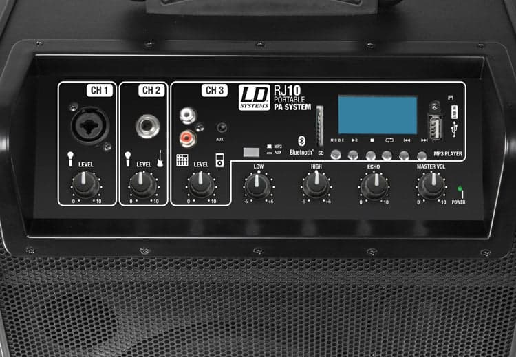 LD Systems RJ10 Road Jack 10" Portable Speaker with Bluetooth and ...