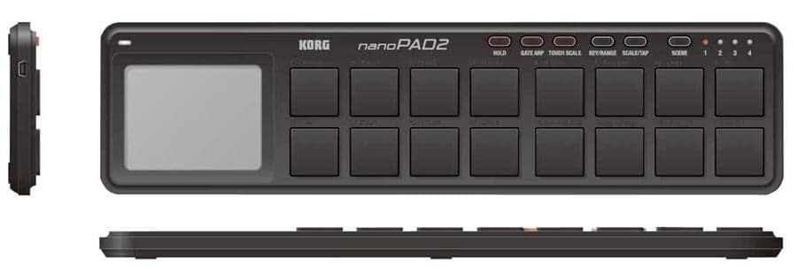 Korg NanoPad2 MIDI Pad Controller - Black