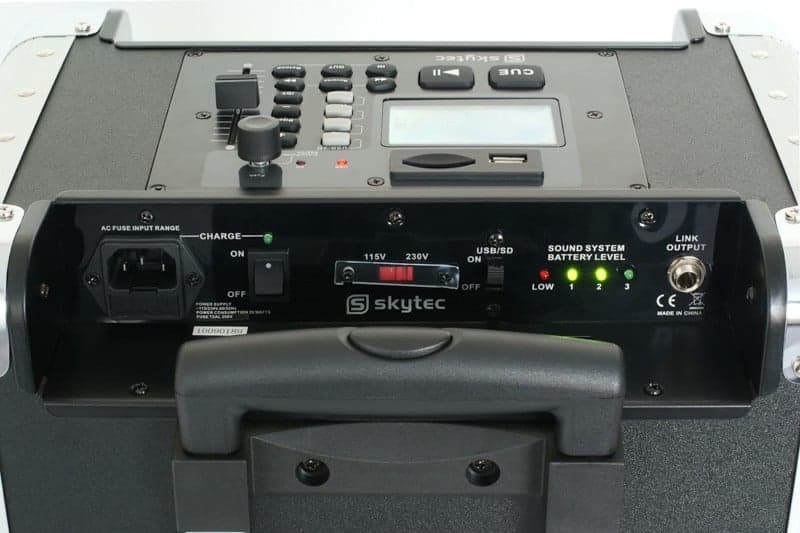 Skytec PA-200 Portable Speaker with Bluetooth/USB/SD Media Player 200W ...