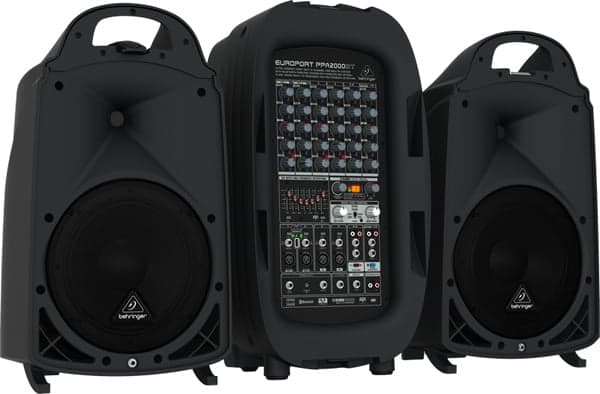 Behringer PPA2000BT Europort Portable PA System with Bluetooth 2000W ...