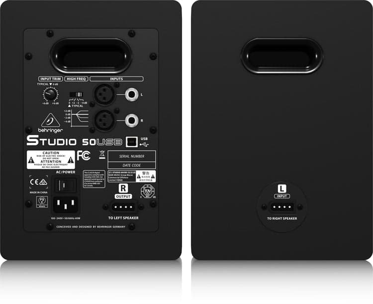 Behringer Studio 50 USB Studio Monitor Pair 5 Inch