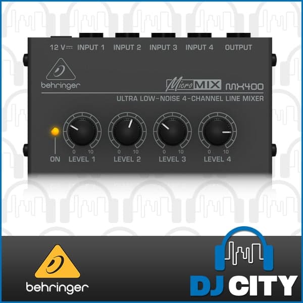 Behringer MX400 PA Mixer 4 Channel