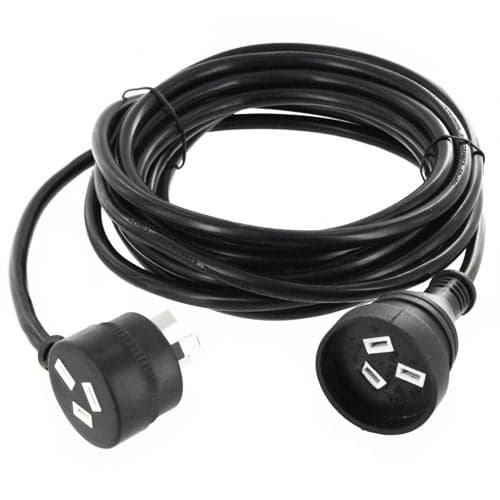Connex PWR-10M Power Extension Cord with Piggy Back 10m