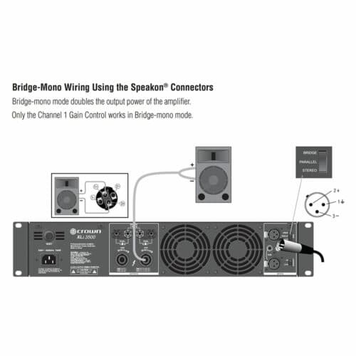 Crown XLi800 - Two Channel 300W Power Amplifier (2x 300W @ 4ohm)