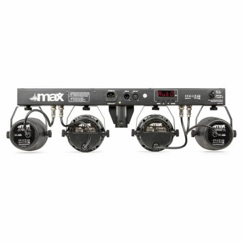 MAX PartyBar01 - 2x Jelly Moon, 2x PAR Cans with IR Remote - DJ City