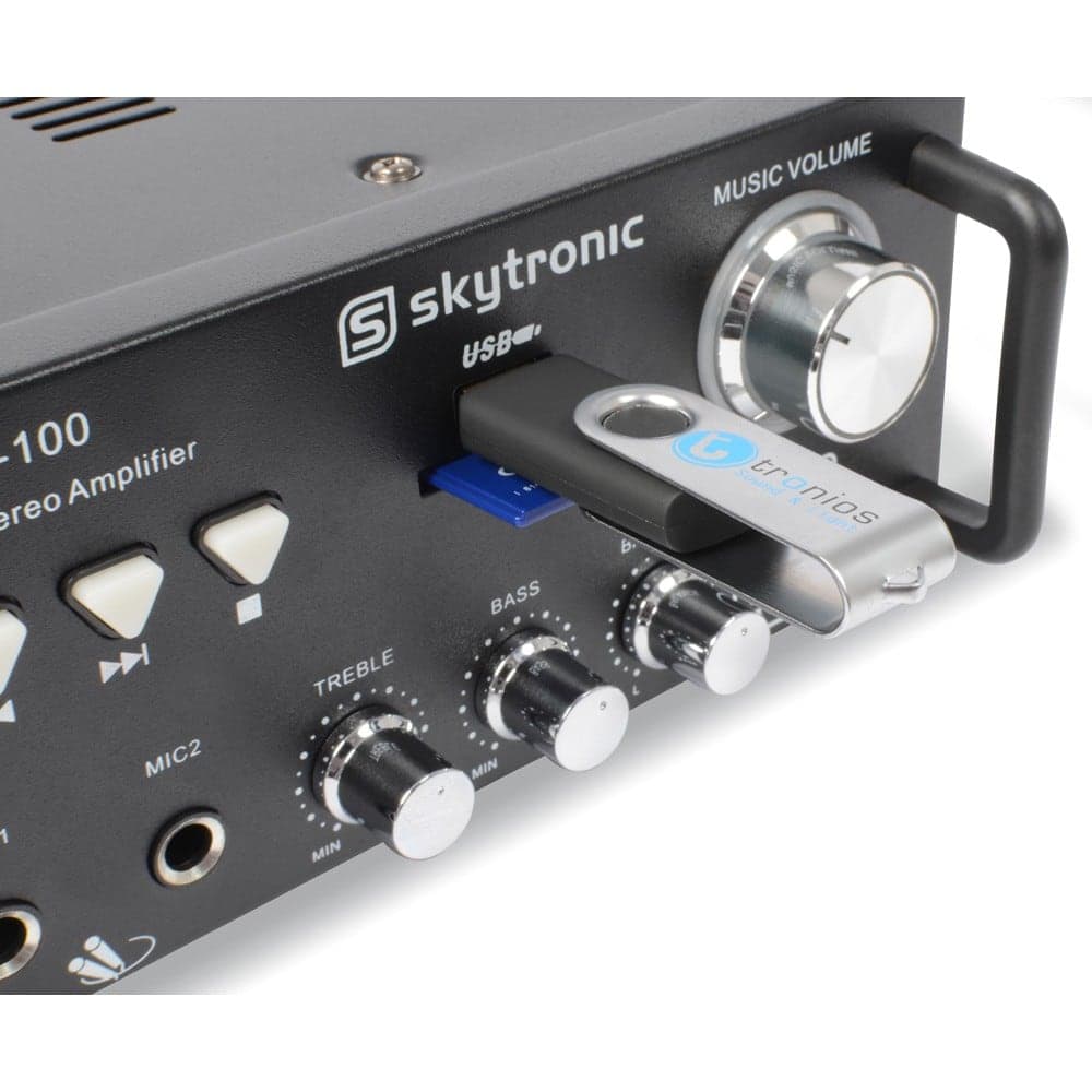 Skytronic AV-100 Stereo Karaoke Amplifier 2x50W - DJ City