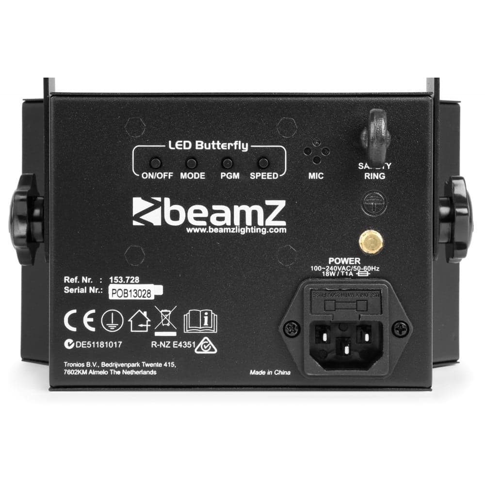 Beamz Butterfly 3x3 LED DJ Effect Light with STROBE