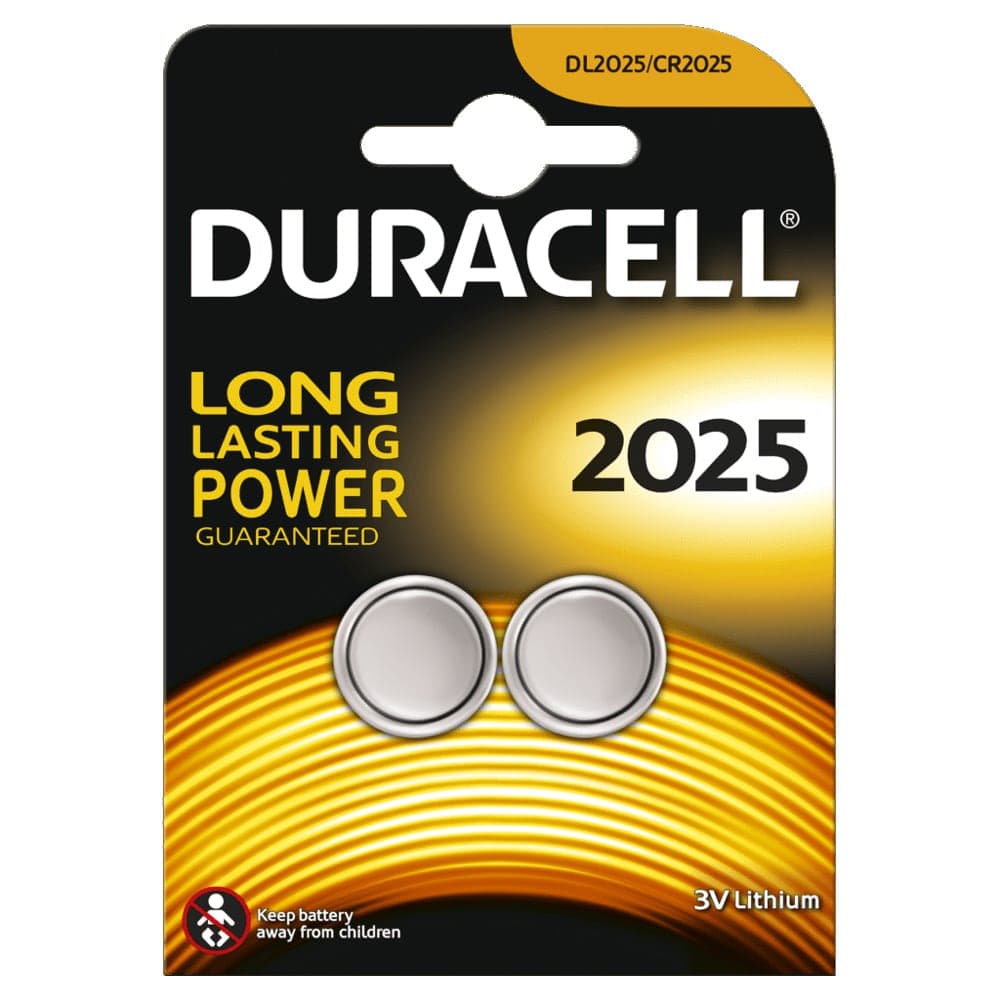 Duracell C2025 Button Battery - 2 Pack