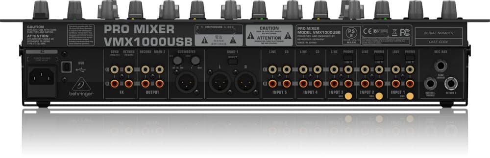 Behringer VMX1000USB 7-Channel DJ Mixer