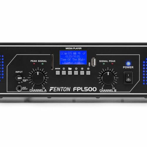 Fenton FPL500 - 500W Two Channel (2x 250W) Digital Amplifier