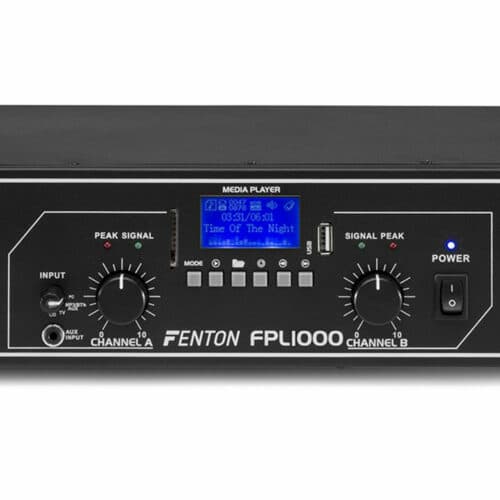 Fenton FPL1000 Two Channel (2x 500W) 1000W Digital Amplifier