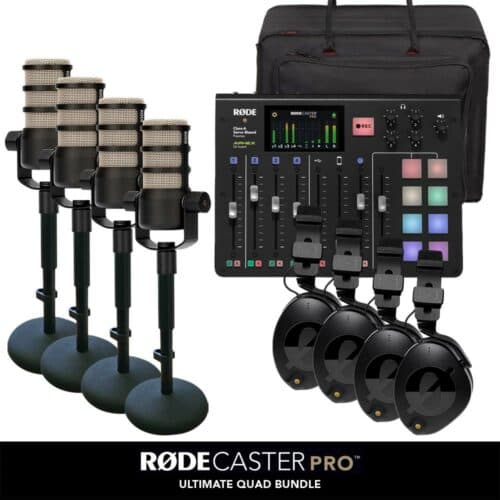 RODE RODECaster Ultimate Quad Bundle - Podcast Production - DJ City