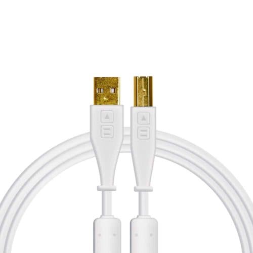 DJ Tech Tools Chroma Cables USB-A to USB-B Straight White