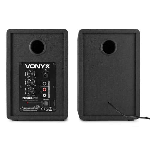 Vonyx SMN40W 4 Inch Studio Monitor Pair White