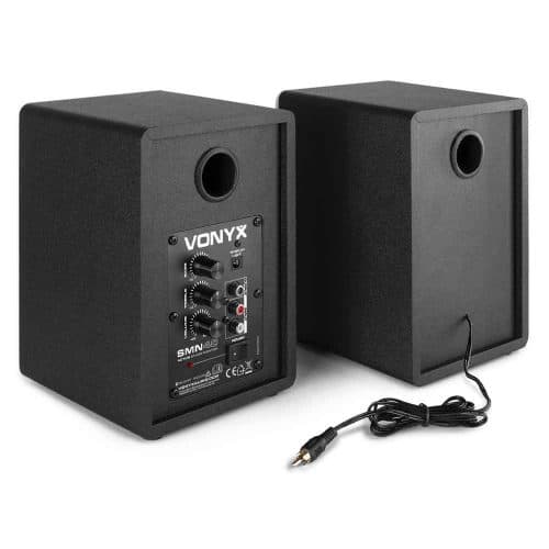 Vonyx SMN40W 4 Inch Studio Monitor Pair White