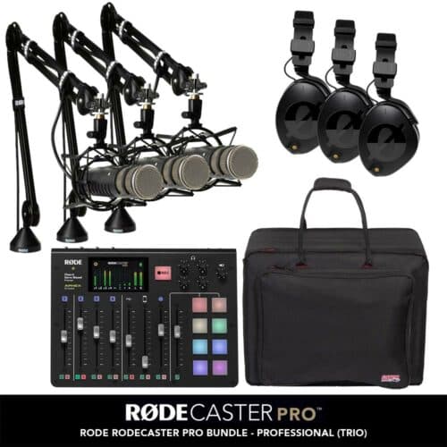 RODE RODECaster Pro Trio Bundle - Podcast Production Studio - DJ City