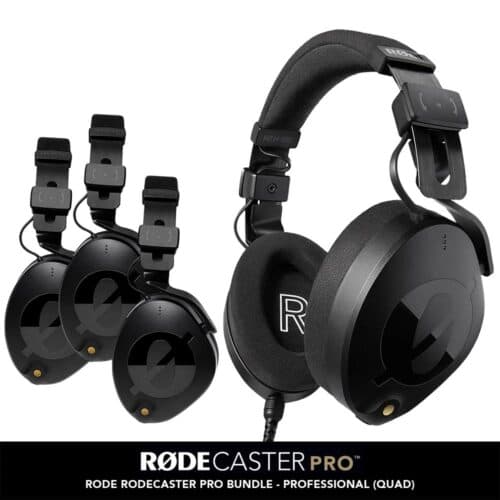 RODE RODECaster Pro Quad Bundle Podcast Production Studio - DJ City