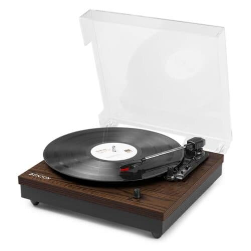 Fenton RP112D Record Player with Bluetooth (Dark Wood)