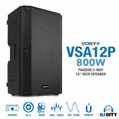 Vonyx VSA12P - Passive Speaker 12" Inch 800W