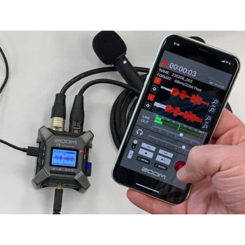 Zoom F3 Portable Field Recorder - 2 Input / 2-Track 32-Bit Float