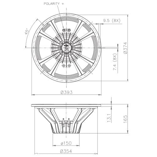 Faital Pro 15PR400 15 Inch LF Driver 400W 4 Ohm