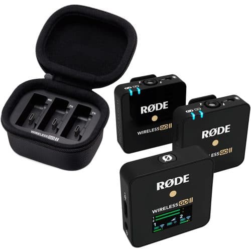 RODE Wireless GOII Microphone Interview Bundle & Charge Case