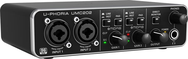 Behringer U-Phoria UMC202HD 2x2 Audio Interface - DJ City