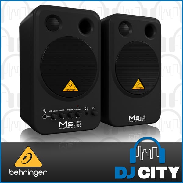 Behringer MS16 Studio Monitor Pair 4 inch - DJ City