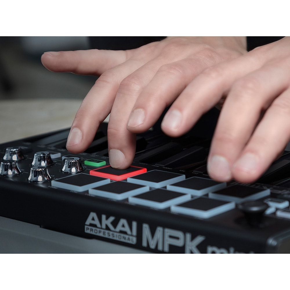 Akai MPK Mini mk2 Black MIDI Keyboard 25 Key with MPC Pads - DJ City