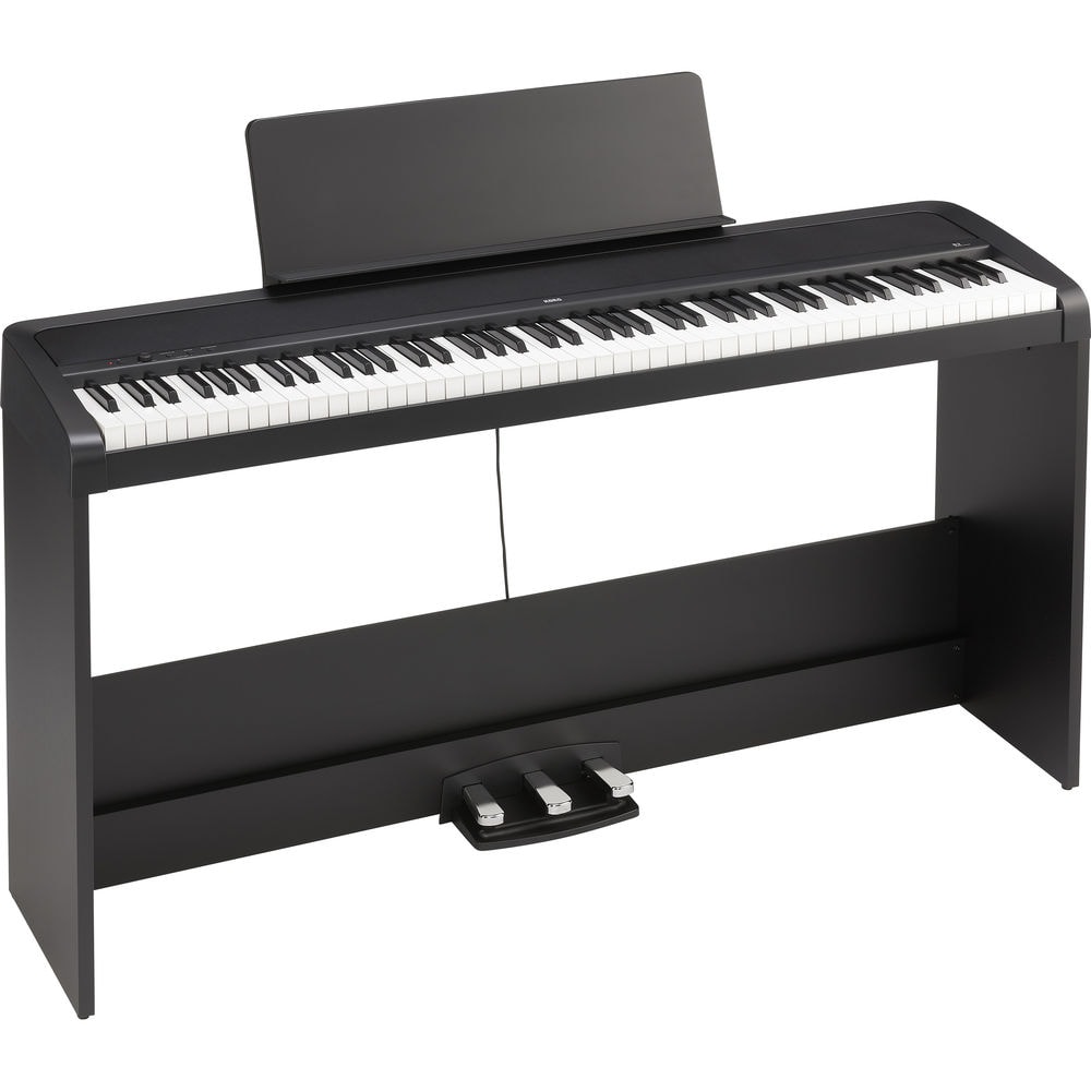 Korg B2SP Black - 88 Key Digital Piano with Stand and Triple Pedal