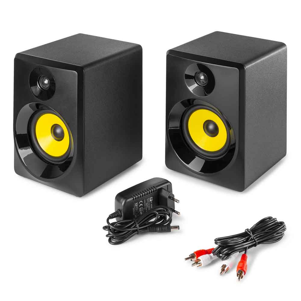 Vonyx SMN50B 5 Inch Studio Monitor Pair Black - DJ City
