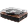 Fenton RP162 Vinyl Record Player HQ Bluetooth (Walnut Wood)