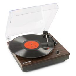 Fenton RP112D Record Player with Bluetooth (Dark Wood)