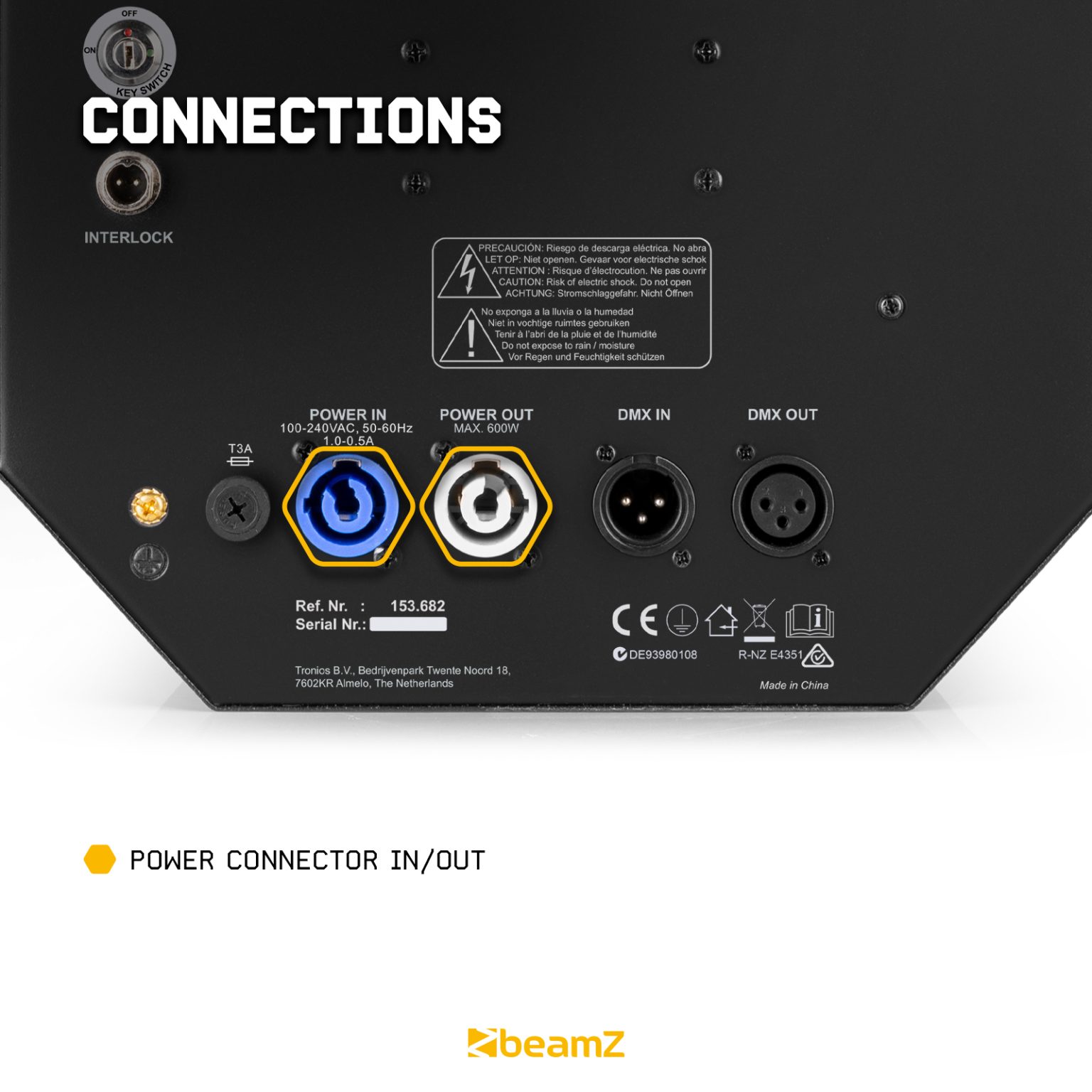 Beamz MultiBox 100W with Derby, PAR, Laser and Strobe Effect - DJ City