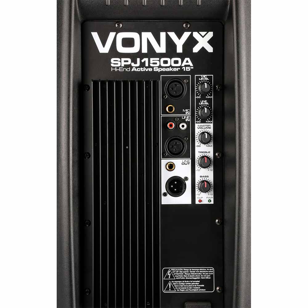 Vonyx SPJ-1500A Pair (2x) 15? 800W Hi-End Active Speakers