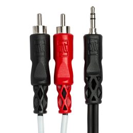 Hosa CMR-203R Y-Cable 3.5mm TRS RA - RCA 3ft