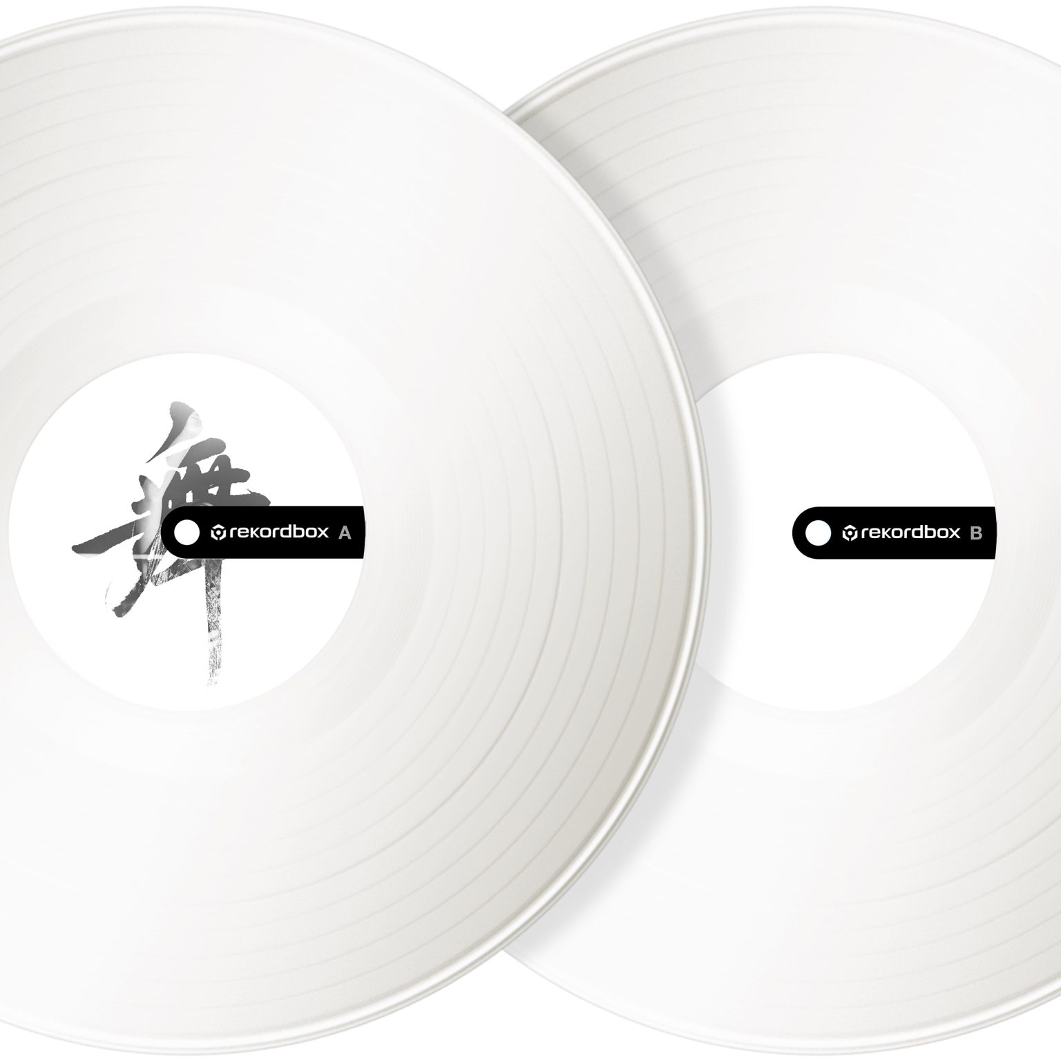 Pioneer DJ RB-VD2-W Rekordbox DVS Control Vinyl - White (Pair)