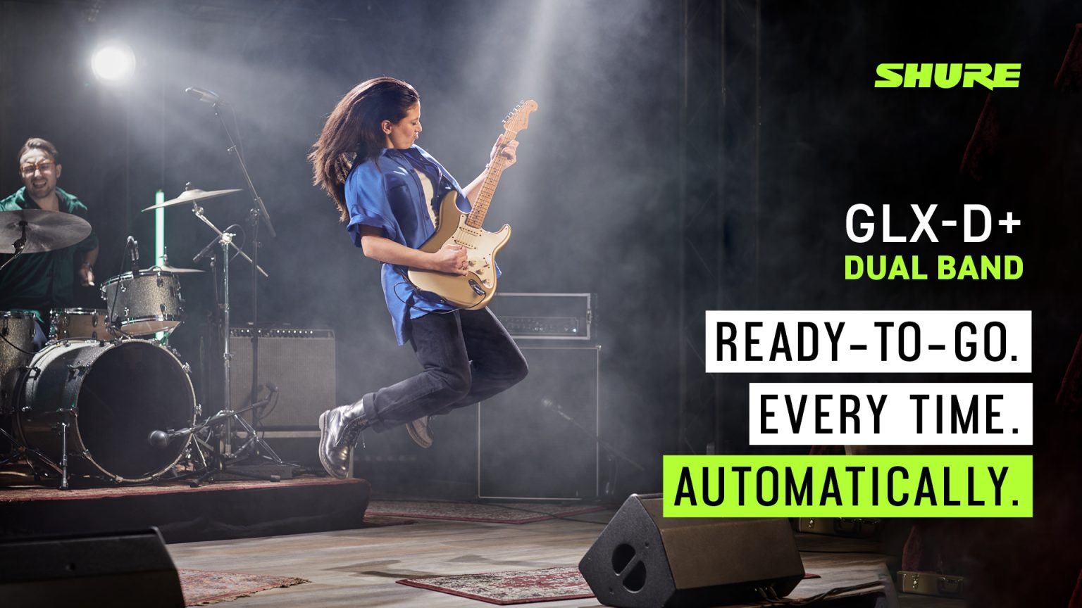 Shure GLXD14R+ Wireless Digital Guitar Rack System