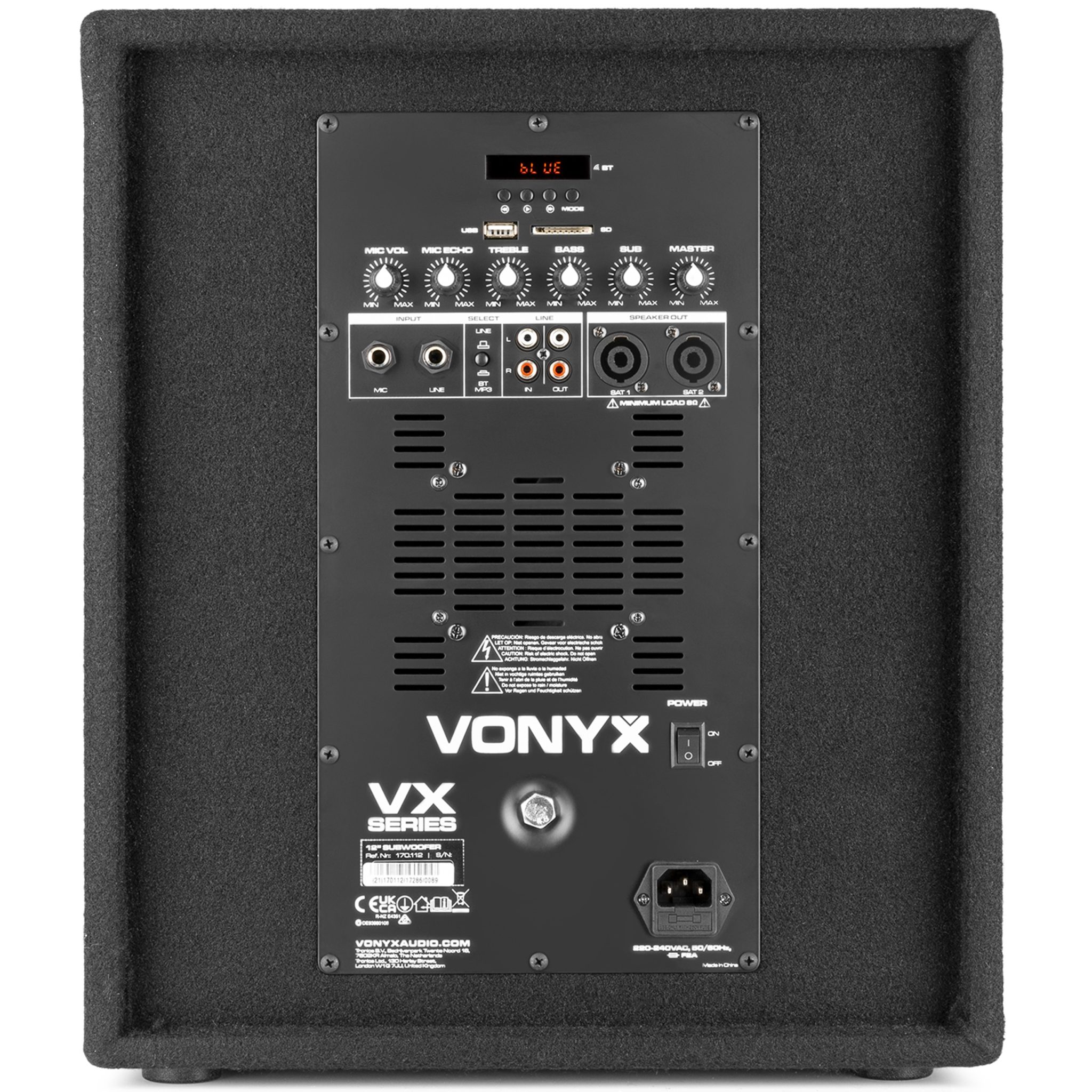 Vonyx VX0812BT 2.1 Active Speaker Set with Bluetooth