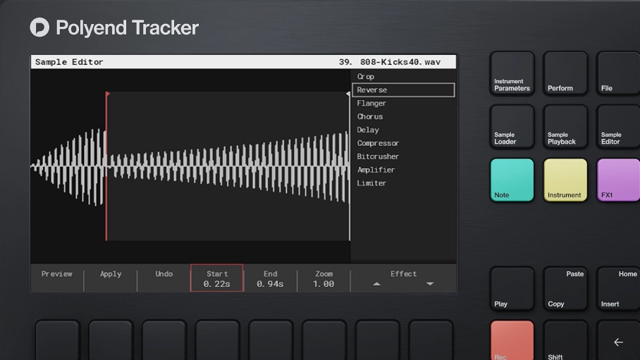 Polyend Tracker Standalone Music Production Audio Workstation