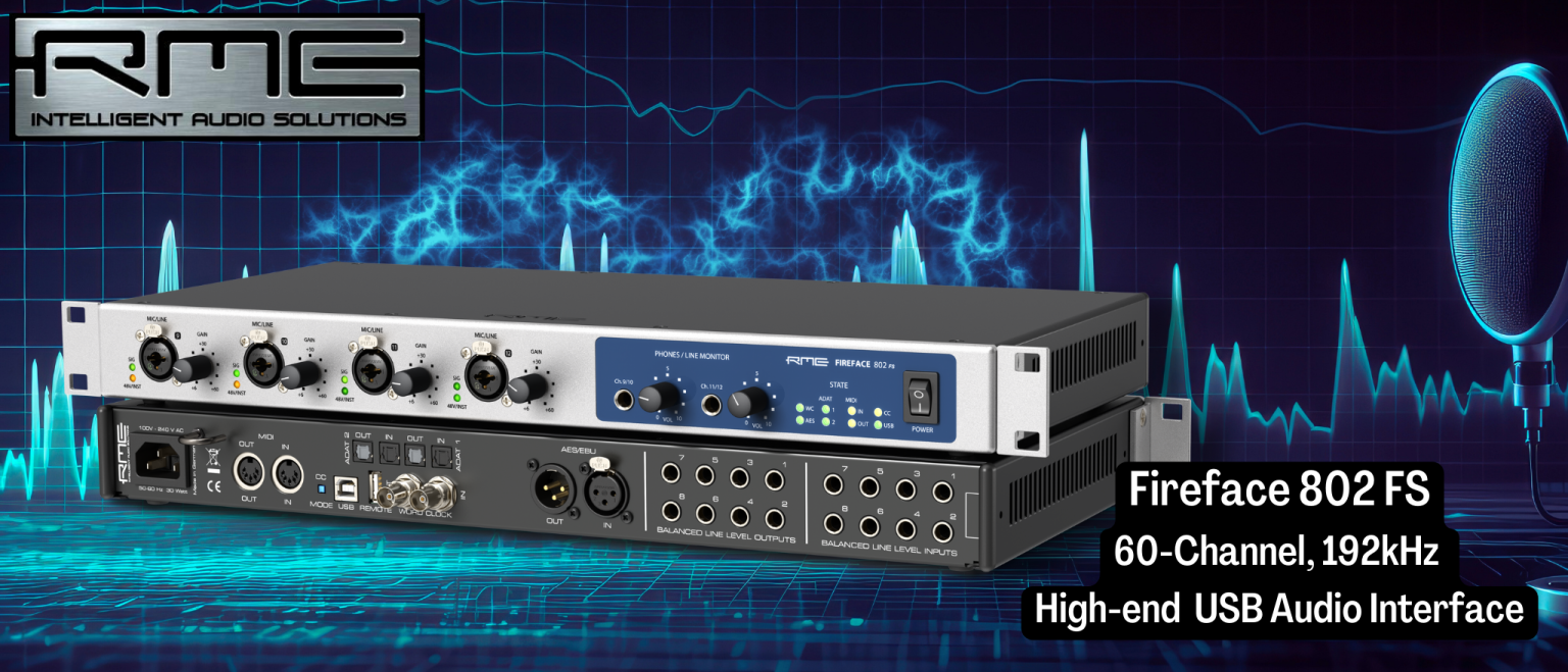 RME Fireface 802 FS 60-Channel 192 kHz USB Audio Interface