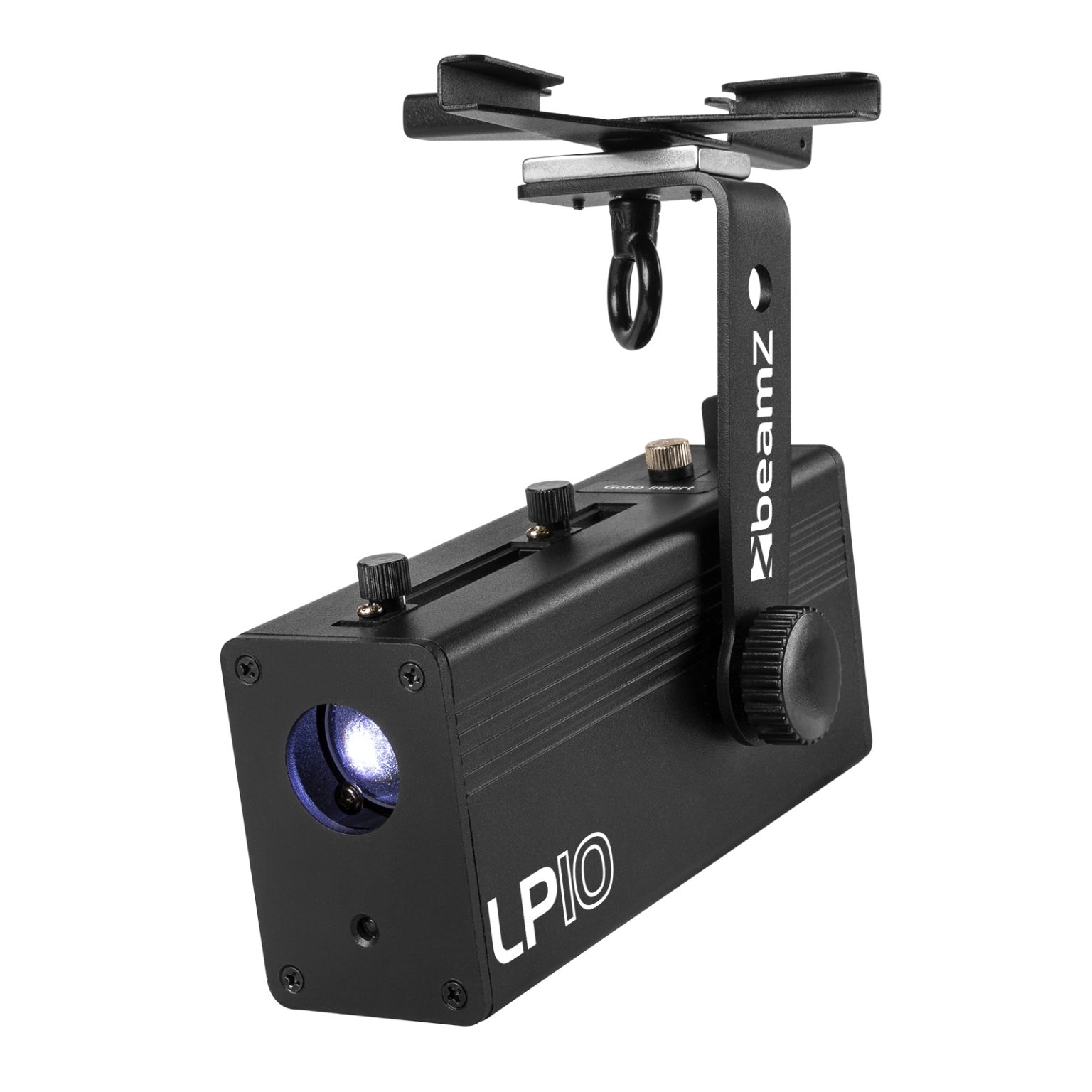 Beamz LP10 Battery Powered LED Logo Gobo Projector 10W