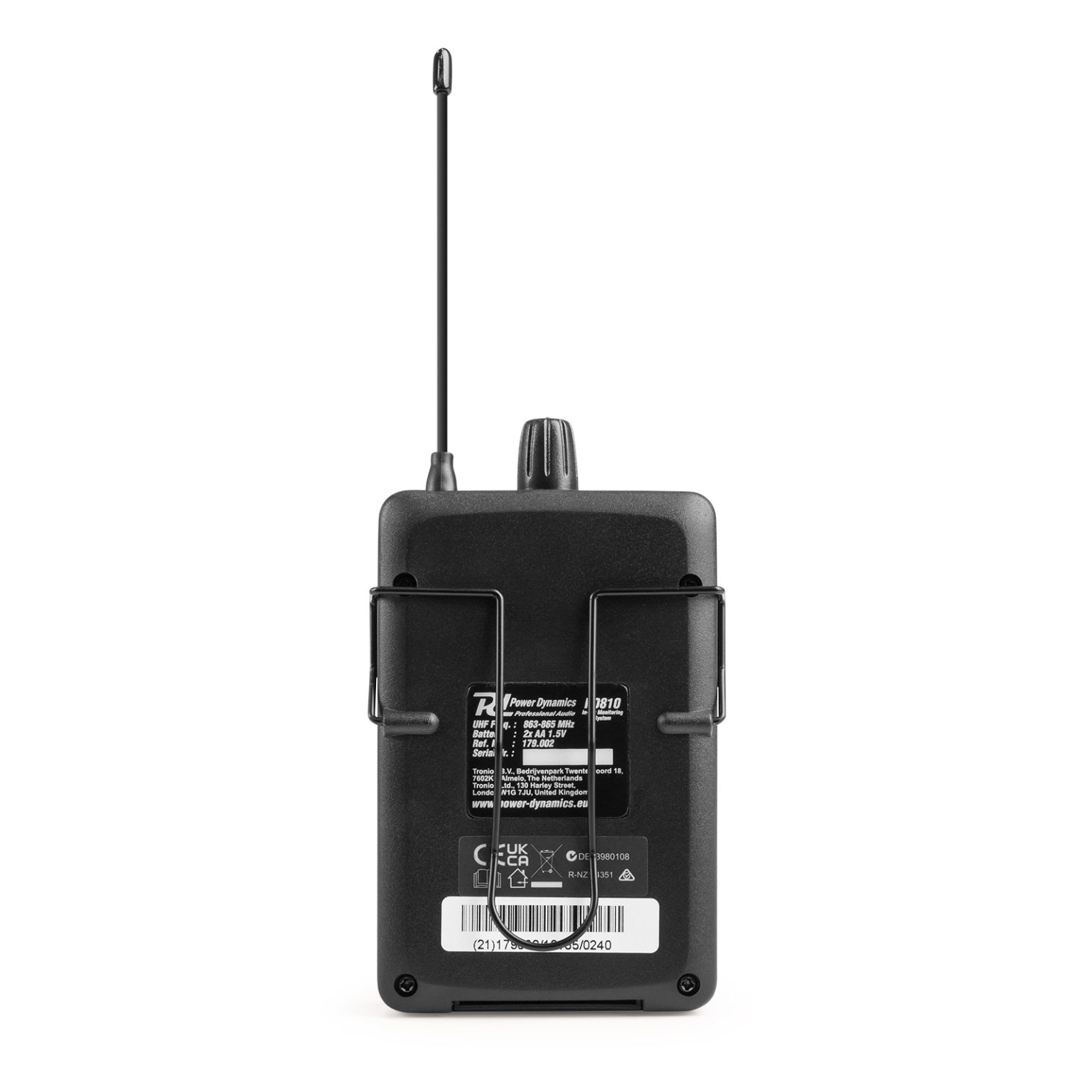 Power Dynamics PD810 In Ear Monitor System UHF