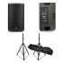Proel DIVA15A Pack - 15" Active 1000W Loudspeaker with Stands