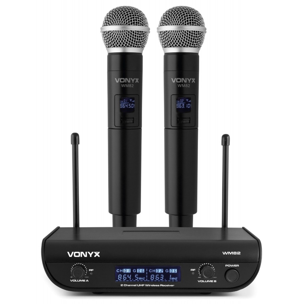 Vonyx WM82HH Dual Wireless Handheld Microphone System (B-STOCK)